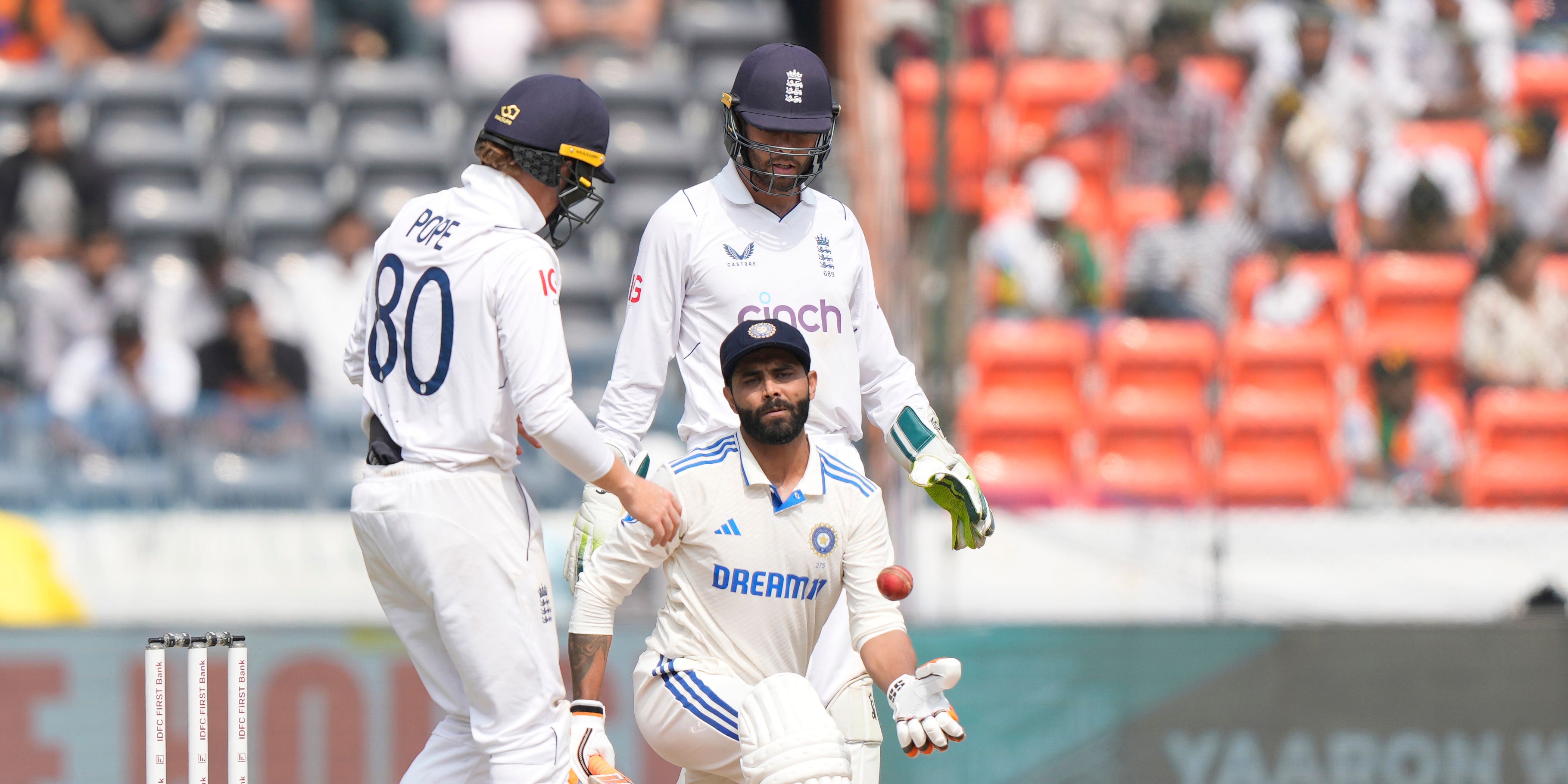 India pass 300 to leave England facing uphill battle in first Test